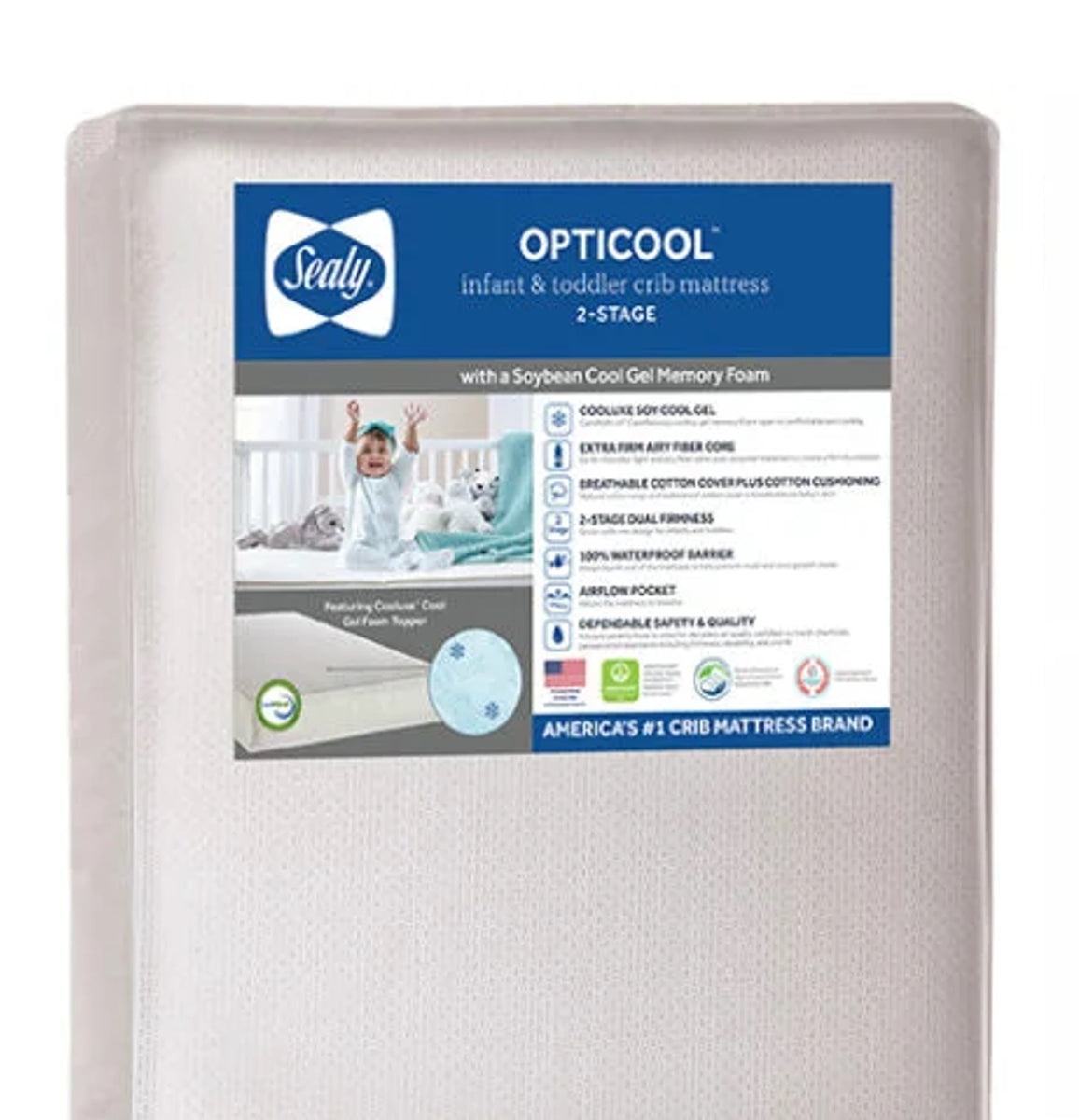 Cooling Foam & Soybean Foam Sealy® Crib Mattresses